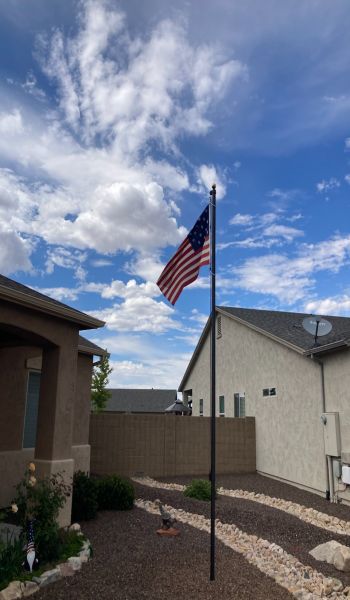 Residential Heavy Duty Sectional Halyard Flagpole Kits - Made in USA - Offered by Prescott Flags